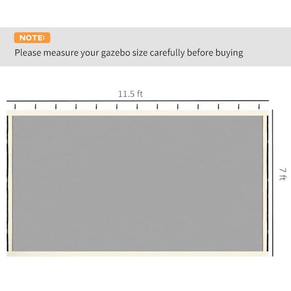 Outsunny Replacement Mesh Mosquito Netting Screen Walls for Outsunny Replacement Mesh Mosquito Netting Screen Walls for