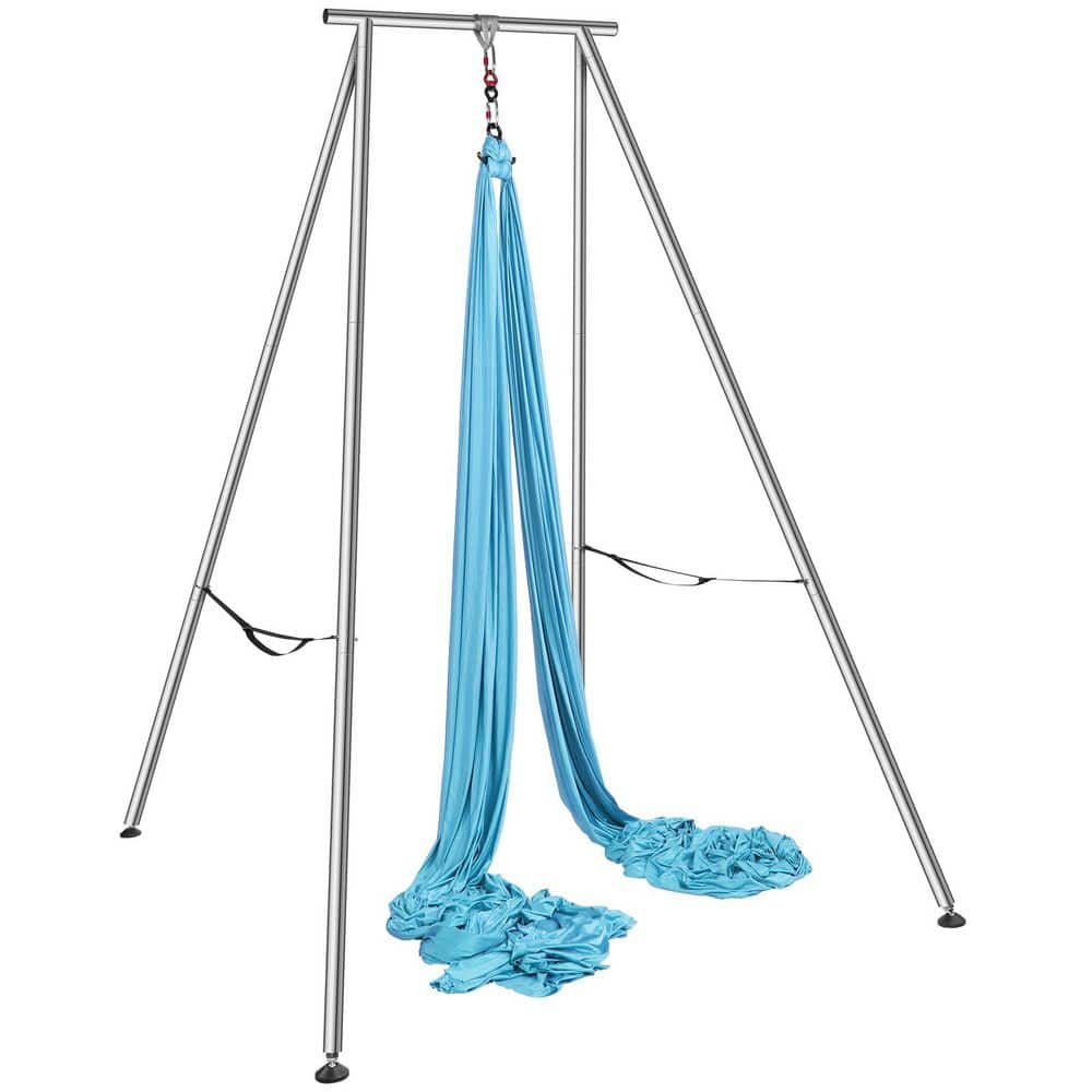 SKYSHALO Aerial Yoga Frame & Yoga Hammock, 9.67 ft. Height Professional ...