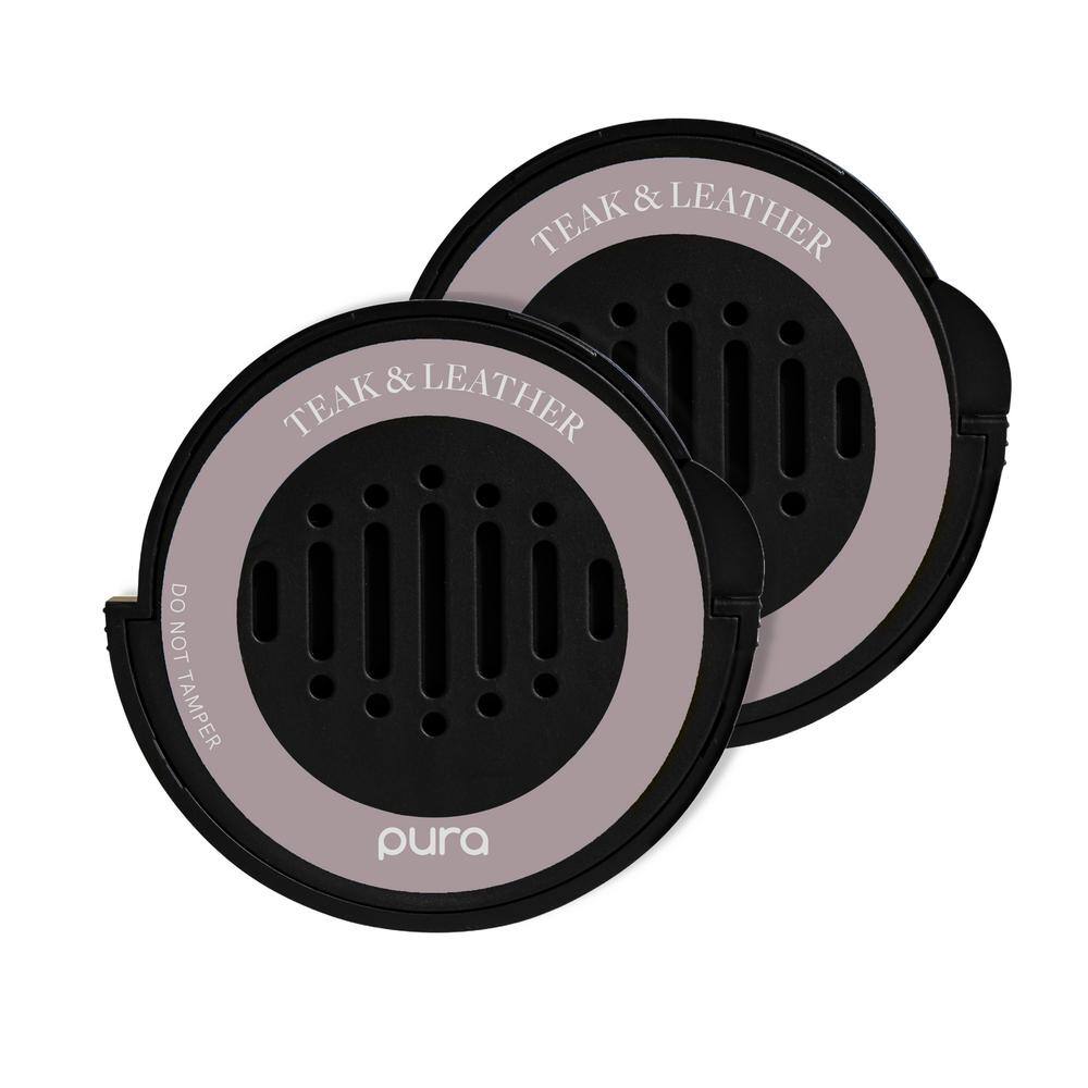 Pura Teak and Leather - Fragrance Refill for Car Diffuser - Up to 30-Days of Scent for Your Car ...