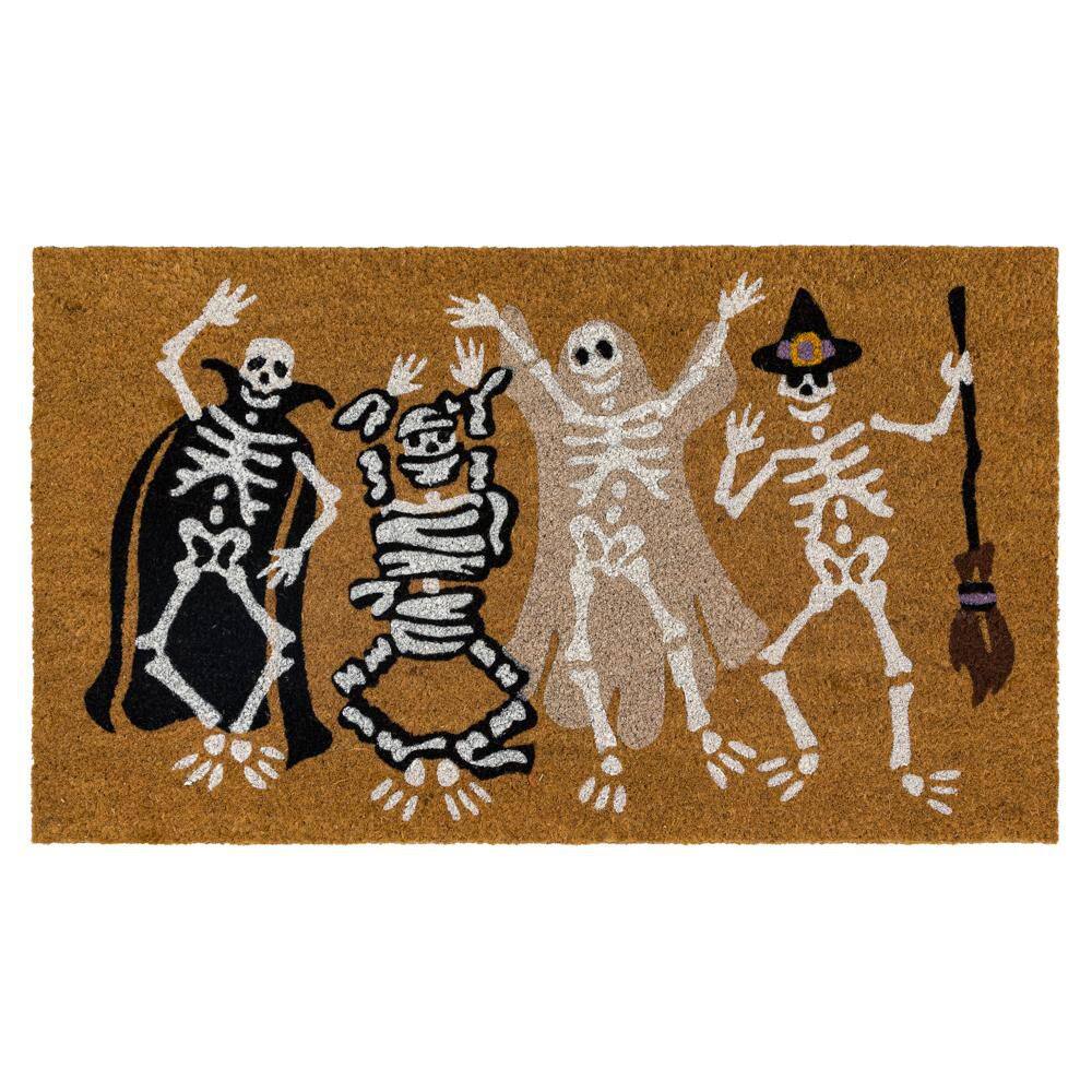 Home Accents Holiday Skeleton Costumes 18 in. x 30 in. Halloween Coir ...