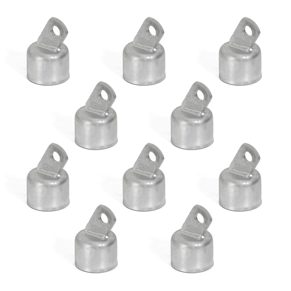 Fencer Wire 1-5/8 in. Chain Link Fence Silver Galvanized Steel Top Rail ...