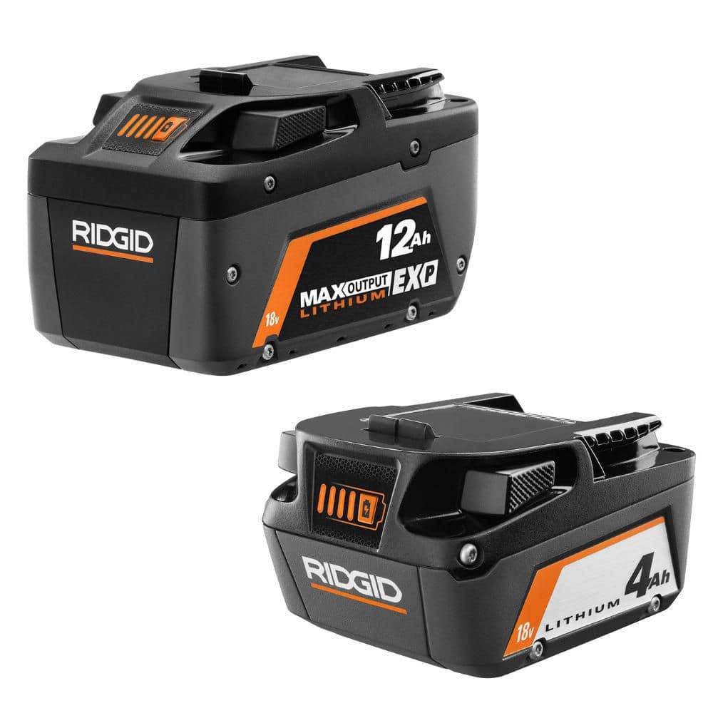Reviews for RIDGID 18V 12.0 Ah MAX Output EXP Lithium-Ion Battery and 4 ...