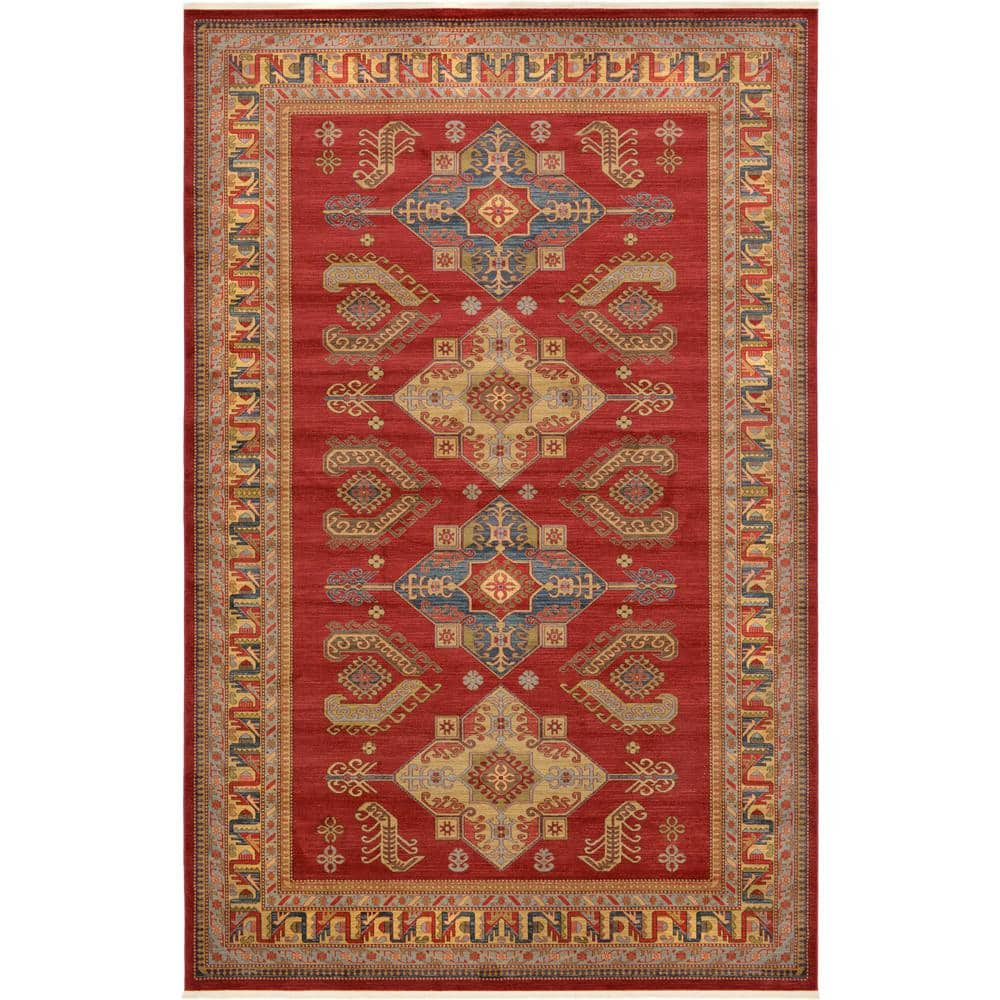 Unique Loom Sahand Philip Red 10' 6 x 16' 5 Area Rug 3121657 - The Home ...