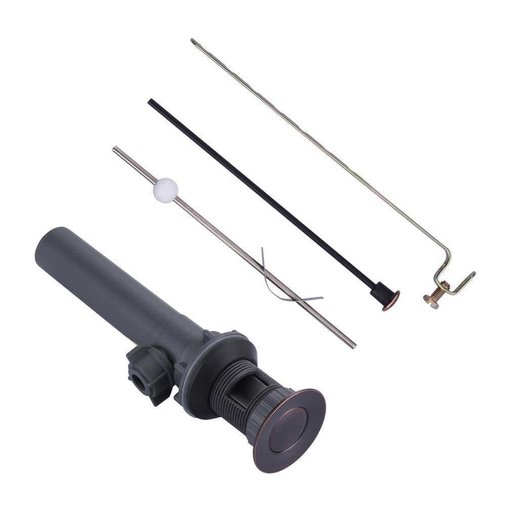 ALEASHA Drain Assembly Stopper with Lift Rod in Oil Rubbed Bronze AL ...