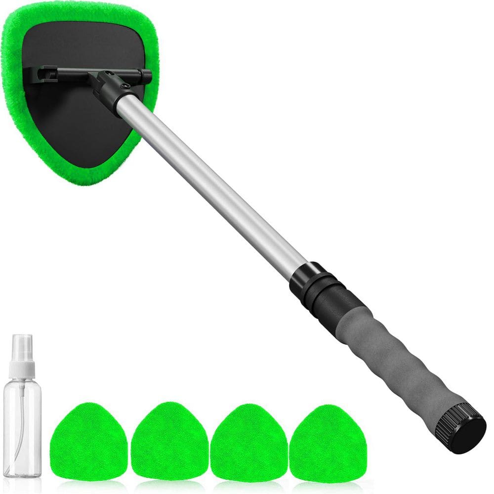 Phewnyzo Extendable Aluminum Car Windshield Cleaner with 4 Washable ...