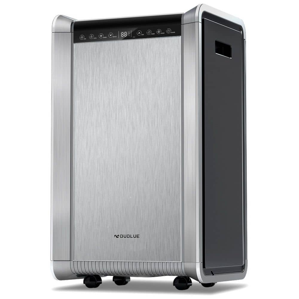 Lycvki 125 Pt. 8,500 sq. ft. Dual-purpose Dehumidifier in. Silver with ...