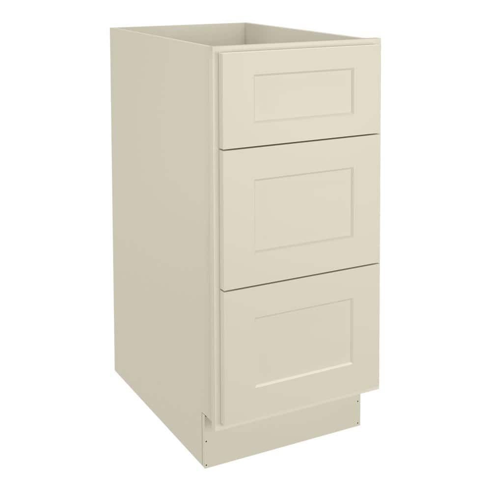 HOMEIBRO 15 in. W x 24 in. D x 34.5 in. H in Antique White Plywood ...