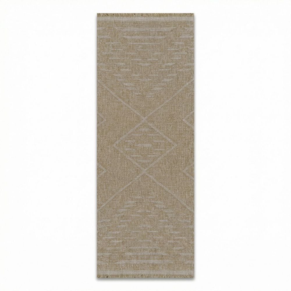 Couristan Naturalistic Rattan Natural 3 ft. x 10 ft. Casual Flatwoven ...