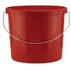 Leaktite 5-Qt. Red Plastic Bucket with Steel Handle (Pack of 3) 209313 ...