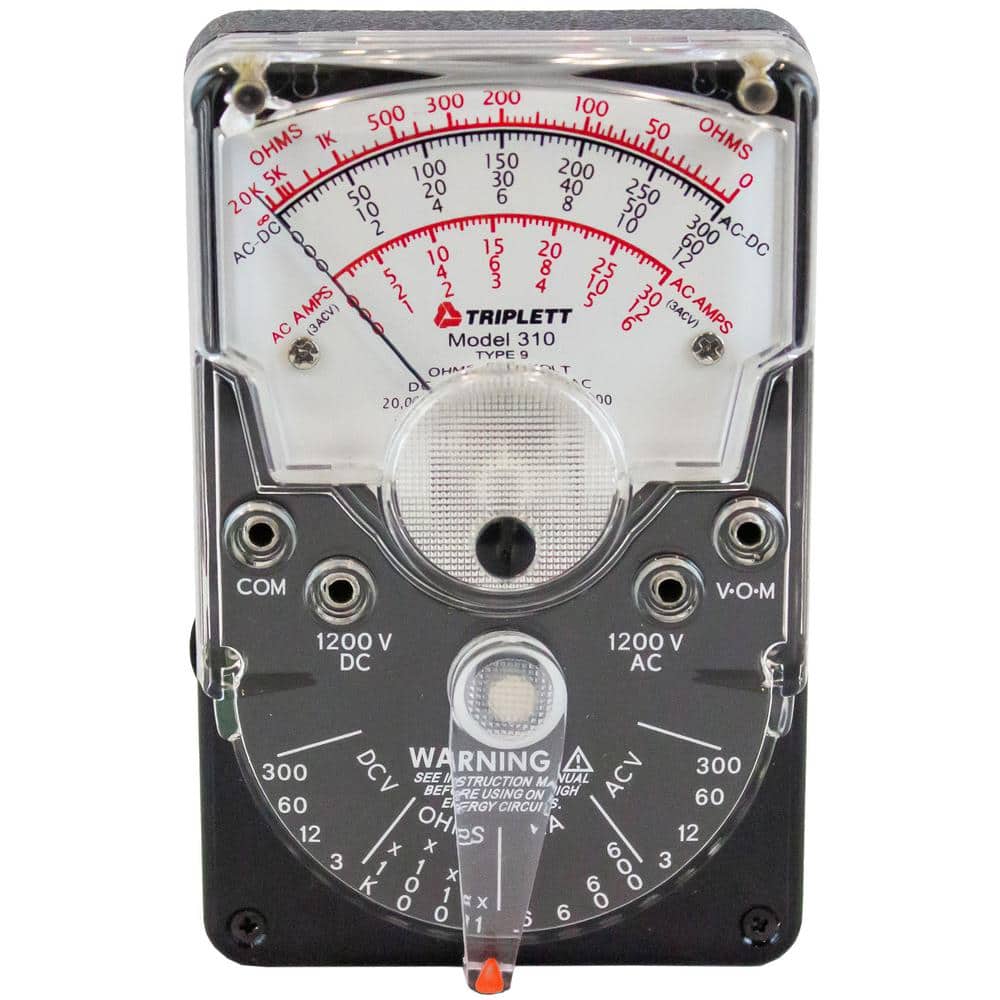 TRIPLETT Model 310 Analog Meter 3018 - The Home Depot