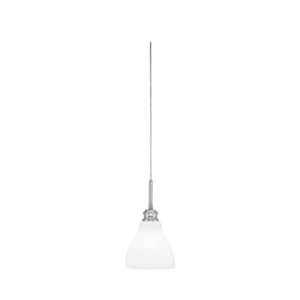 Albany 60-Watt 1-Light Brushed Nickel Pendant Mini Pendant Light Square ...