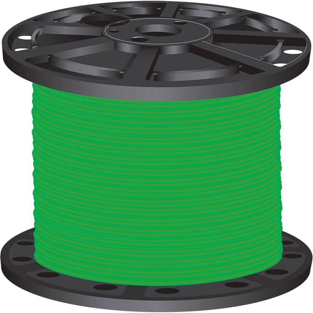 Southwire 1,000 ft. 4 Green Stranded CU SIMpull THHN Wire 25172804 ...