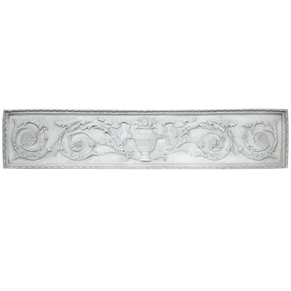 Design Toscano 10 in. x 48 in. Horizontal San Galgano Wall Pediment ...