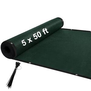 ORION 5 ft. X 50 ft. Green Privacy Fence Screen Netting Mesh with ...