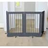 Cardinal Gates 4-Panel Freestanding Pet Gate in Gray 4PGGR - The Home Depot