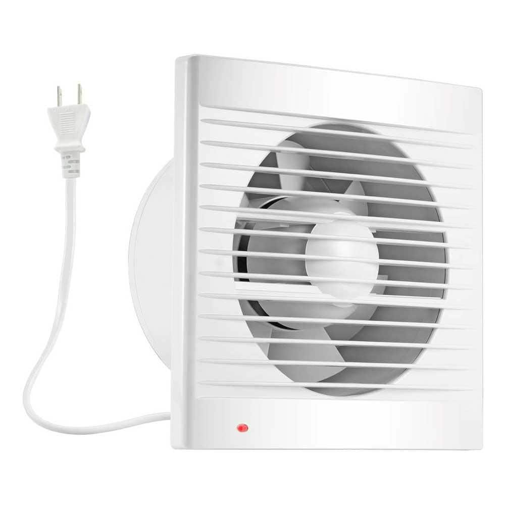 KIWDZFU White 55 CFM 12W Plastic 4 in. Electric Powered Exhaust Fan ...