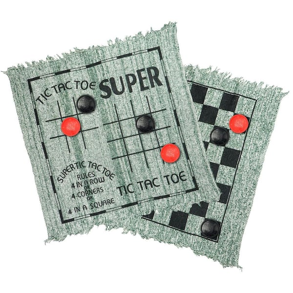 JOYIN Giant Checkers 3-in-1 Game with Tic Tac Toe Toy for Kids & Adults ...