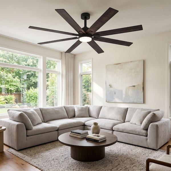 Reviews for FUFU&GAGA 55 in. Integrated LED Indoor/Outdoor Ceiling Fan ...