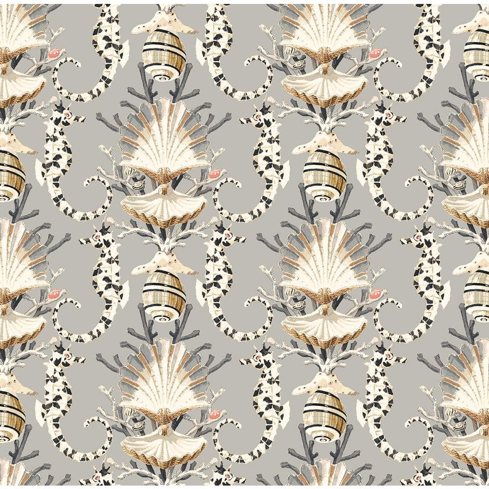 Mariner's Song Silver Lining Vinyl Peel and Stick Wallpaper Roll ...