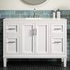 KOHLER Chesil 48in. Single Sink Freestanding White Bath Vanity with ...