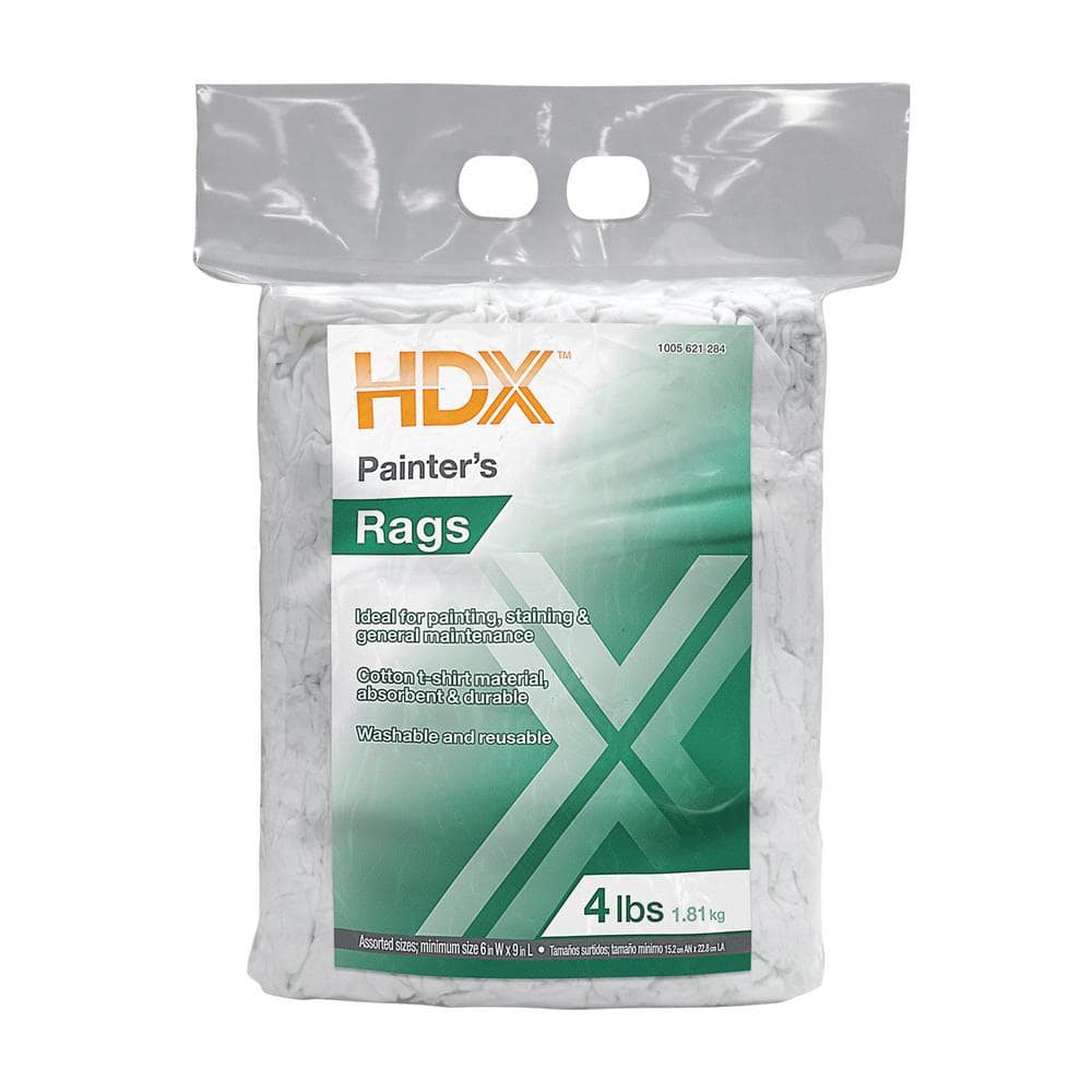 HDX 4 lb. Painter's Rag 6216-BL05-10D-HDX - The Home Depot