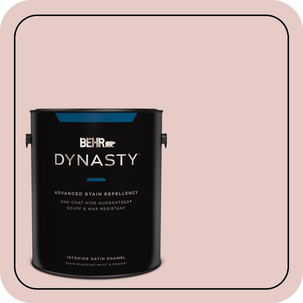 BEHR DYNASTY 1 gal. #170E-2 Blush Beige Satin Enamel Interior Stain ...