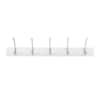 Melannco 27 in. x 5 in. MDF Wall Mounted Coat Rack, Each-Hook Supports ...