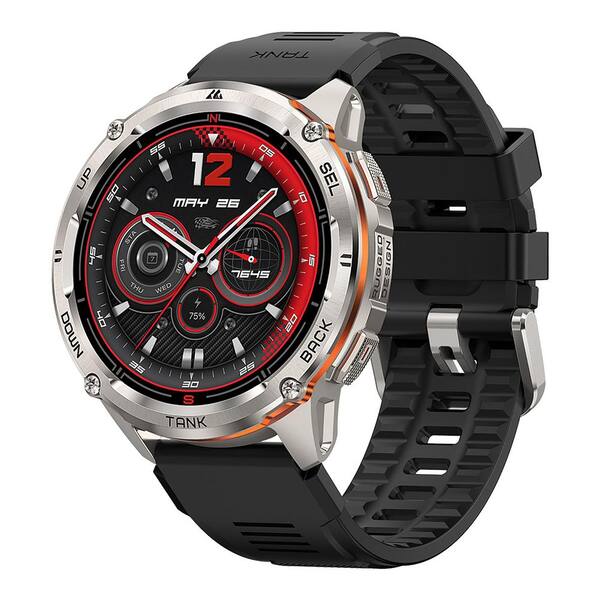 TANK T3 Ultra 2 AMOLED GPS Smartwatch 1.89 x 0.54 in. Silver P-TU001-S ...