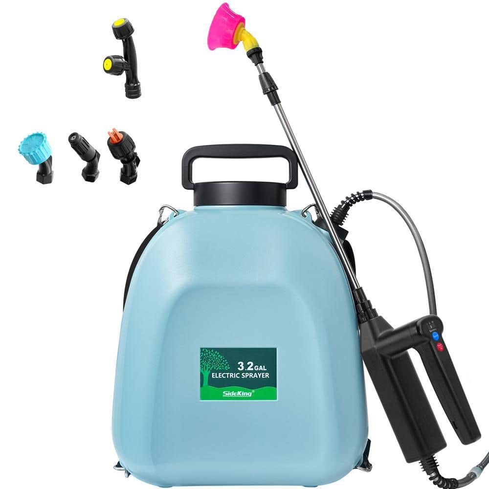 3.2Gal Battery Powered Backpack Electric Sprayer,5 adjustable nozzles ...