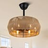 Oaks Aura Enfield 20 in. Indoor Rattan Hemp Rope Boho Tan Caged Ceiling ...