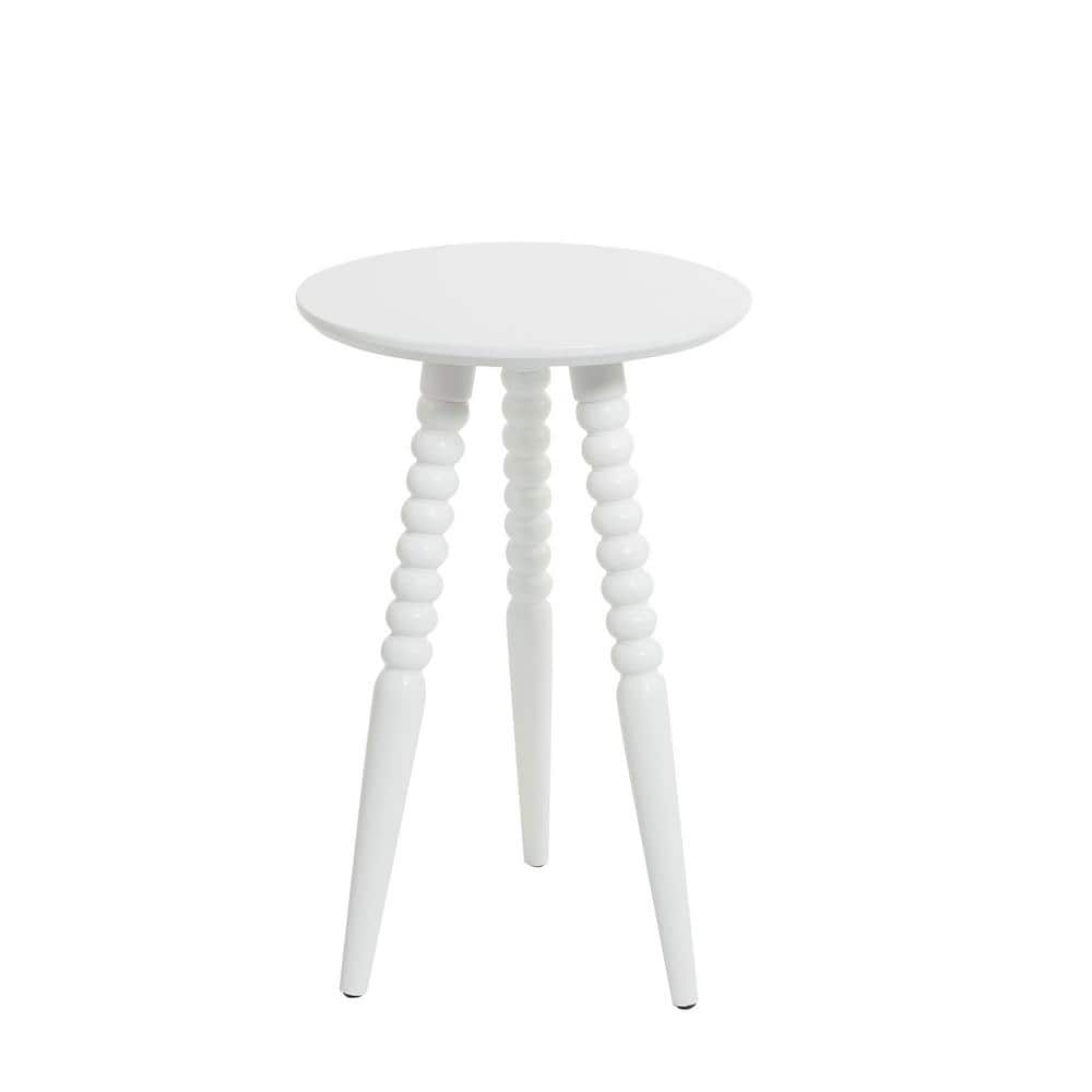 Silverwood Furniture Reimagined Allison White Turned Leg Accent Table ...