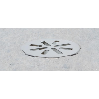 OATEY 4 in. Round Screw-In Stainless Steel Shower Drain Cover 438612