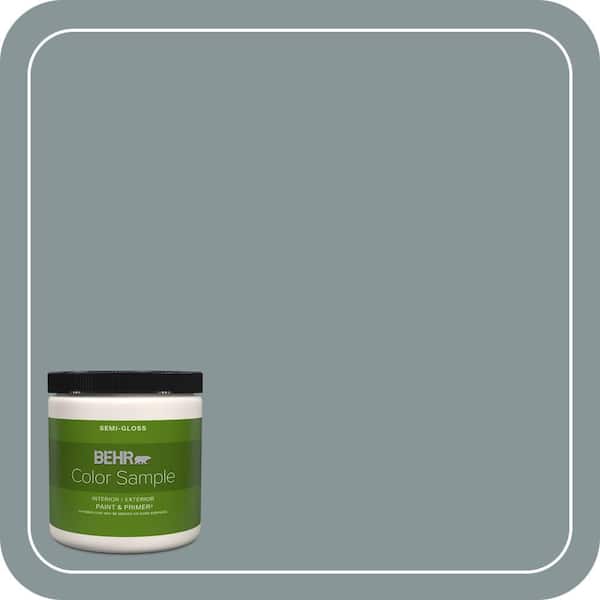 BEHR PREMIUM PLUS 8 oz. #PPU12-15 Atmospheric Semi-Gloss Interior ...