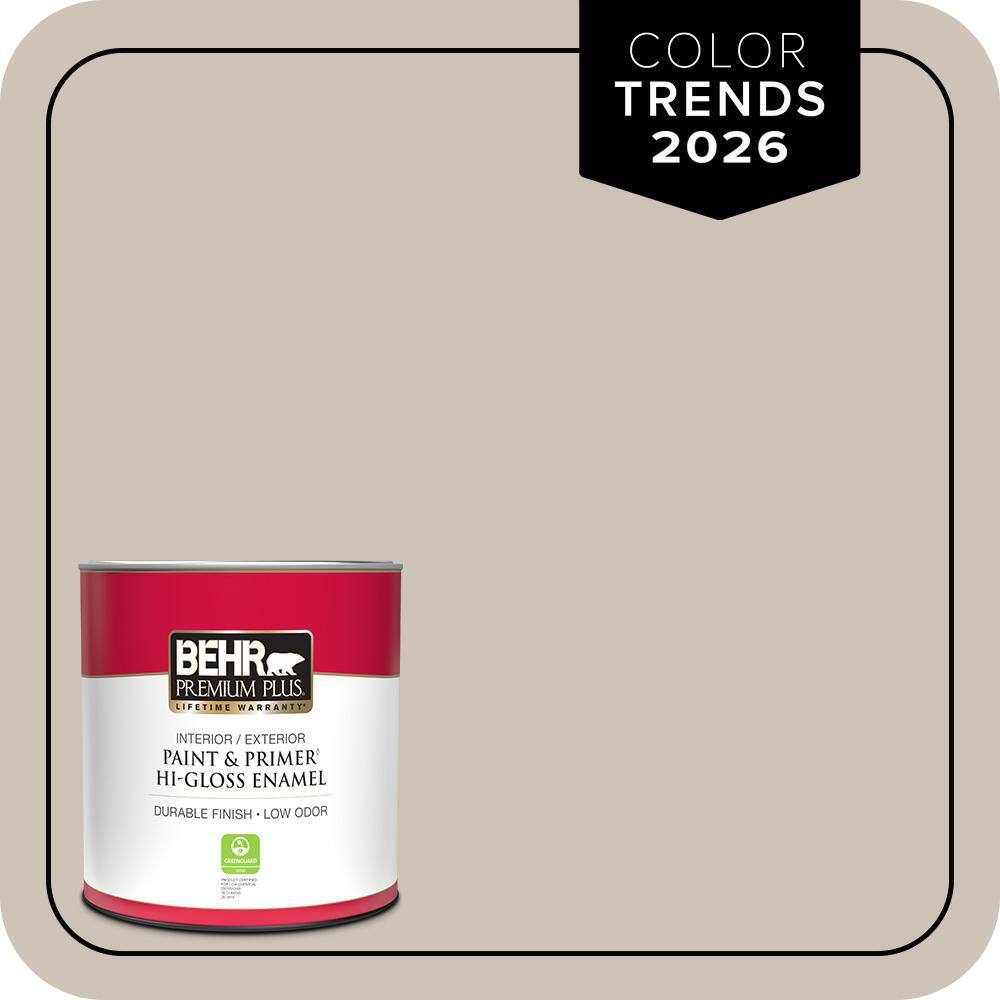 BEHR PREMIUM PLUS 1 qt. #720C-3 Wheat Bread Hi-Gloss Enamel Interior ...