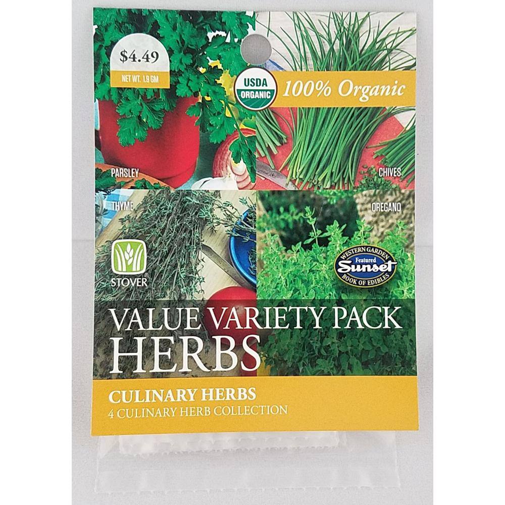 Stover Seed Culinary Herbs Combo ORGANIC 79079-3 - The Home Depot