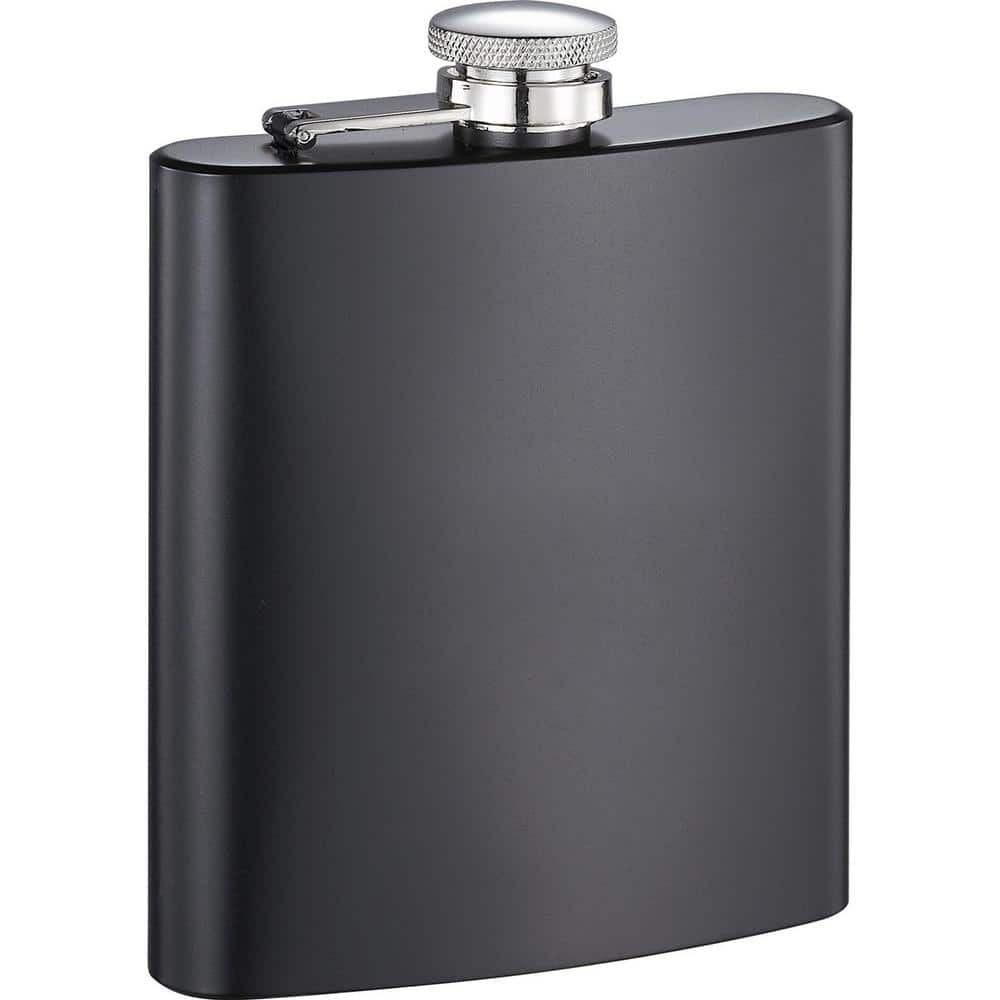 Visol Raven Black Matte 8 oz. Flask VF1235 - The Home Depot