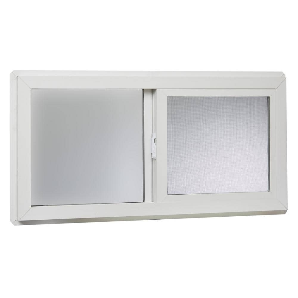 SEEUTEK 32 in. x 16 in. Universal/Reversible Insulated Glass Window ...