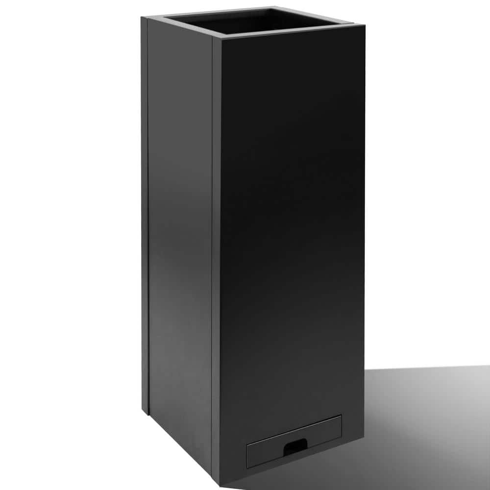 Worth Garden 12 in. L x 12 in. W x 30 in. H Black Powder Coated ...