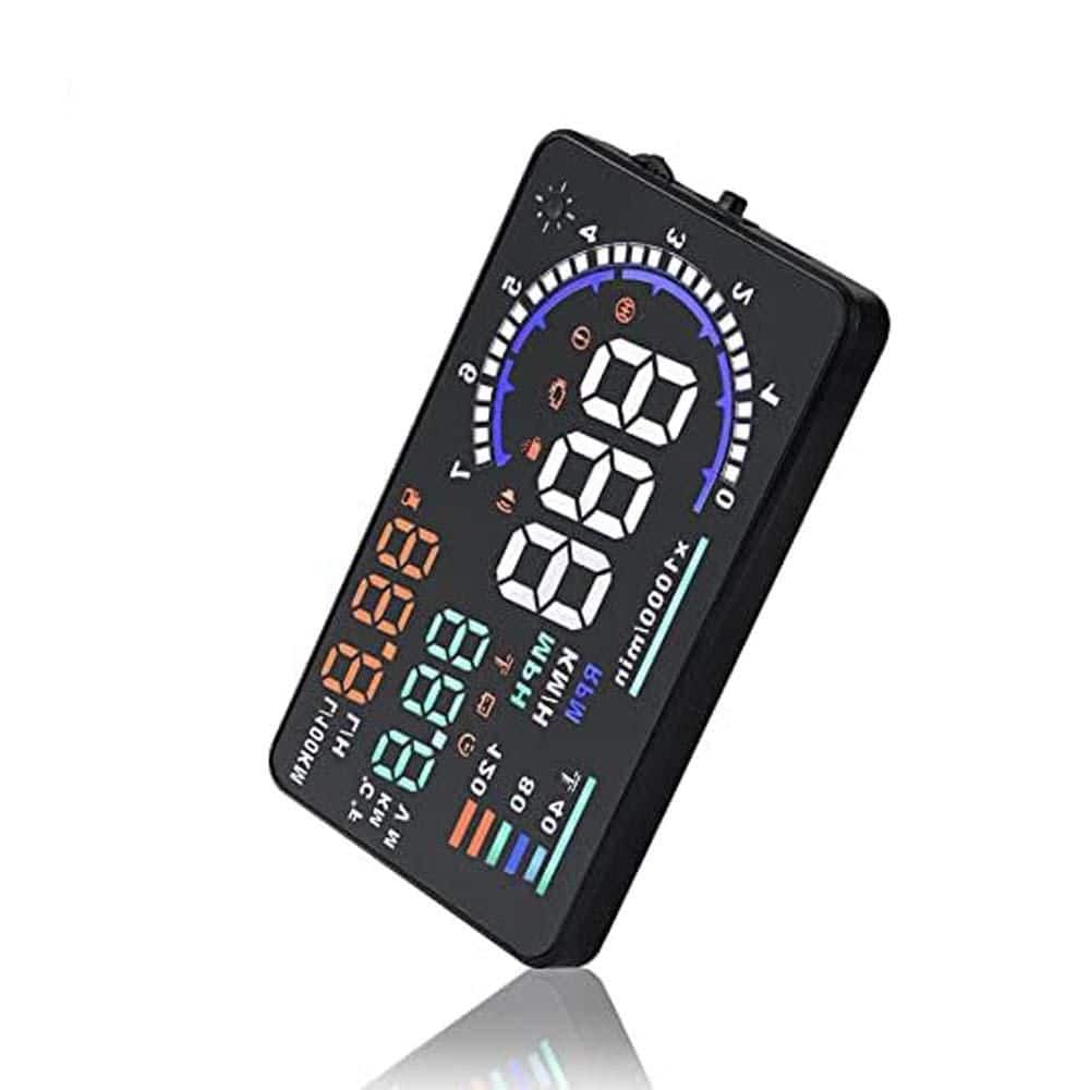 OBJLGEV 5.5 in. HUD Head Display with Windshield Screen Projector in ...
