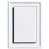 Builders Edge 4.5 in. x 6.3125 in. #001 White Raised Mini Mounting ...