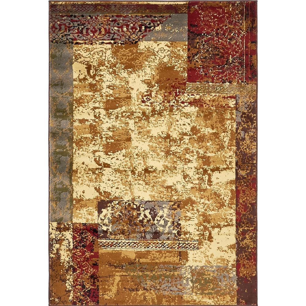 Unique Loom Barista Arusha Beige 4' 0 x 6' 0 Area Rug 3137904 - The ...