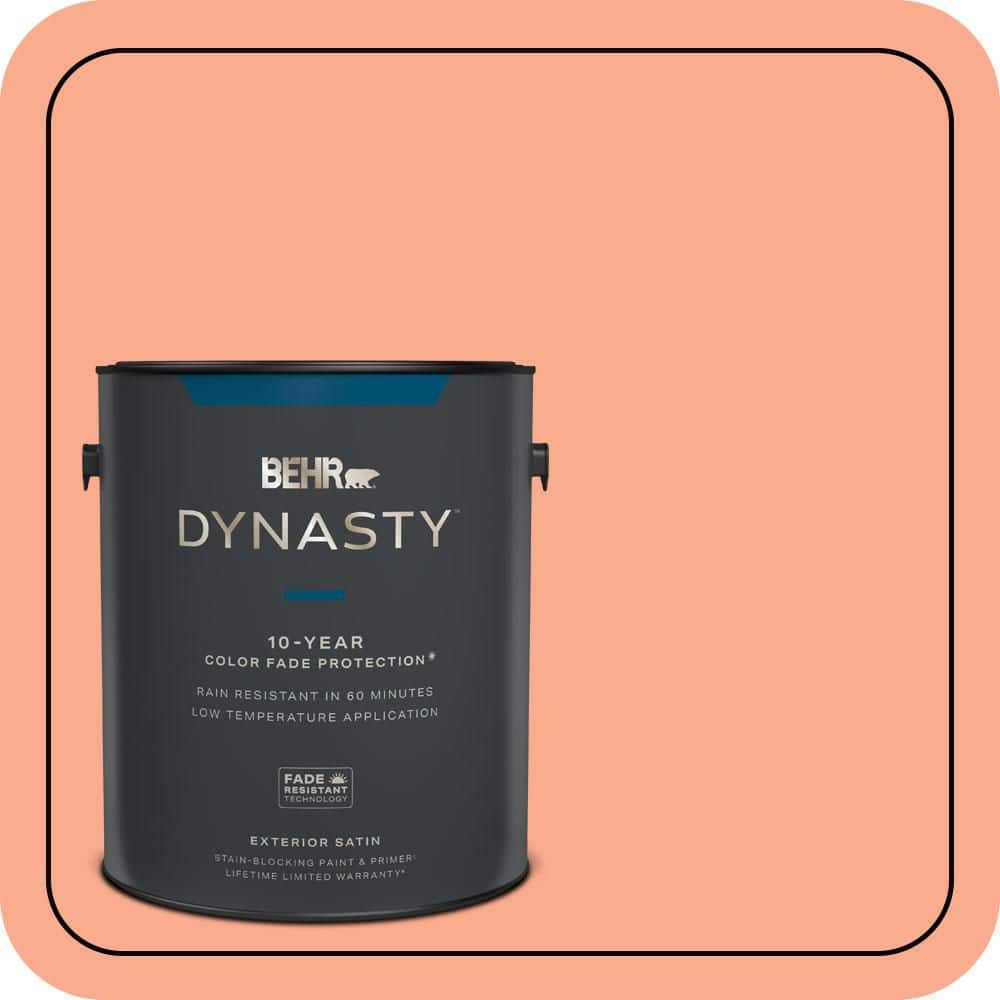 BEHR DYNASTY 1 gal. #210B-4 Sunset Strip Satin Enamel Exterior Stain ...