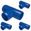 Formufit 1-1/4 in. Furniture Grade PVC Table Screw Cap in Blue (10-Pack ...