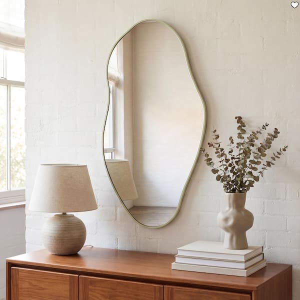 JONATHAN Y Everly 20 in. W x 42 in. H Large Irregular Framed Decorative ...