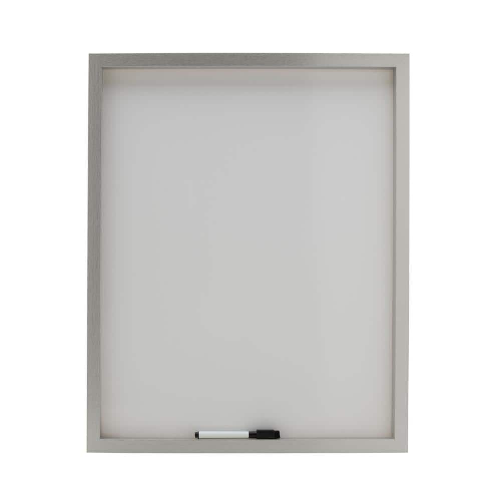 Mikasa Silver Framed White Board, Includes 1-Marker, Silver, 21 x 17 x ...