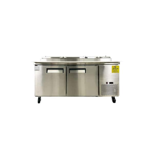 Cooler Depot 71 in. W 17.58 cu. ft. Commercial Pizza Prep Refrigerator ...