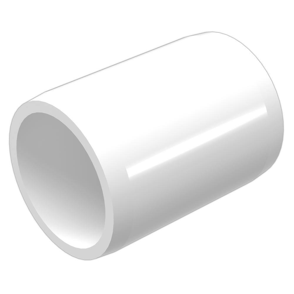 Formufit 1-1/2 in. Furniture Grade PVC External Coupling in White (10 ...