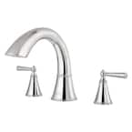 Pfister Saxton 2-Handle High-Arc Deck Mount Roman Tub Faucet Trim Kit ...