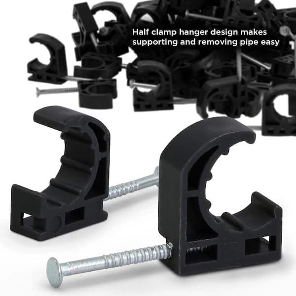 Wood Gluing Clamps Set Of 4 4-Pack Of 3/4 Inch Pipe Clamps With Feet ...