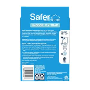 Safer Brand Safer Home Indoor Flying Insect Trap with 5 Sticky Refill ...